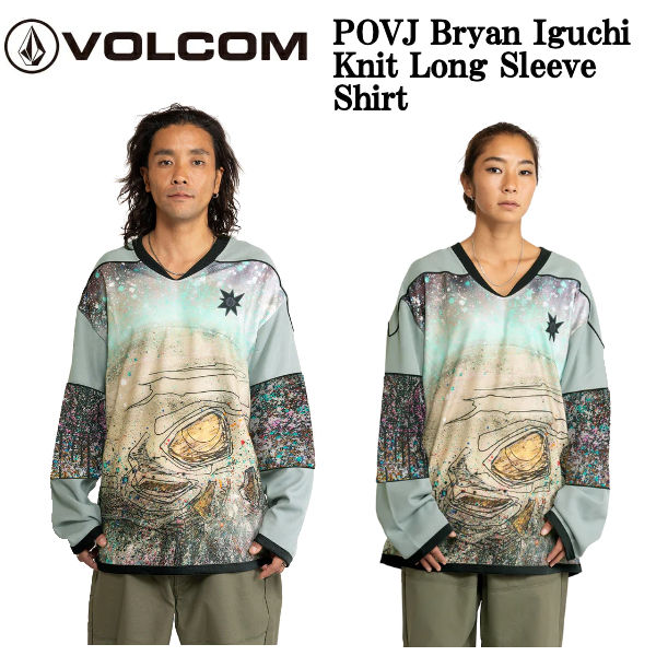 【楽天市場】【VOLCOM】ボルコム 2024秋冬 POVJ Bryan Iguchi Knit Long Sleeve Shirt メンズ ...