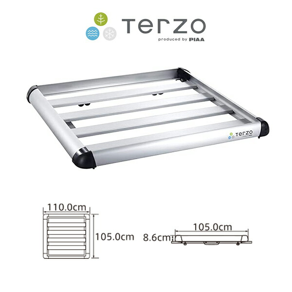 【楽天市場】Terzo テルッツオ ROOF RACK ルーフラック レギュラー シルバー EA303：6DEGREES-ONLINE