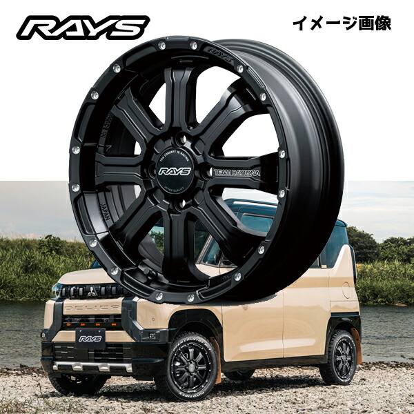 【楽天市場】【送料無料・4本セット】RAYS レイズ ホイール DAYTONA FDX design For K-car 15x5.0J ET48 4H/100 ミツビシ デリカミニ ...