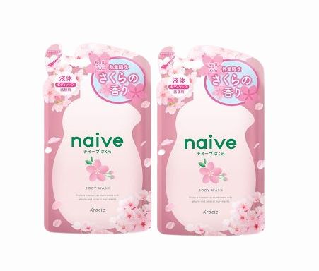 【楽天市場】ナイーブ naive 数量限定品 ボディソープ さくらの香り つめかえ用 380ml 2袋セット：707SHOP