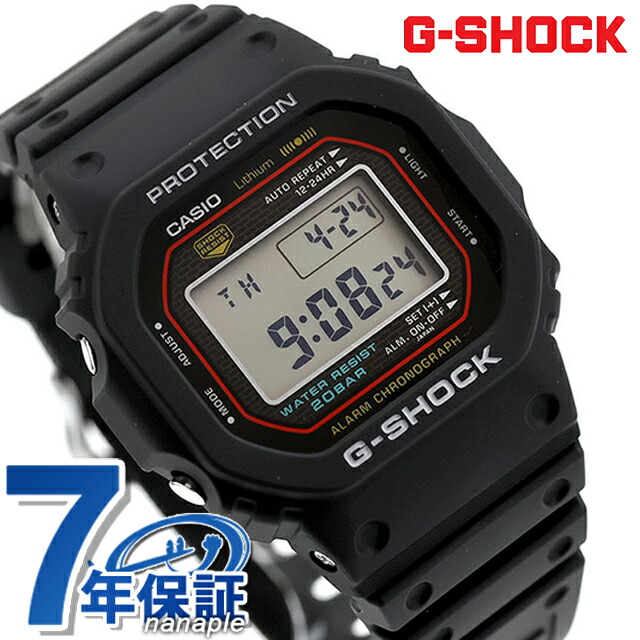 【楽天市場】gショック ジーショック G-SHOCK クォーツ 電池式 DW-5000R-1A デジタル 5000シリーズ 初代G-SHOCK ...