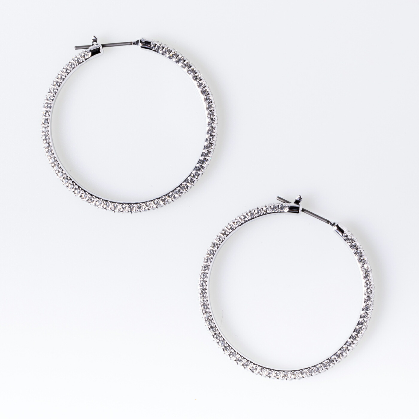【楽天市場】【SWAROVSKI】スワロフスキー STONE PE HOOP HOOP 5389432 フープピアス パヴェ ホワイト ...