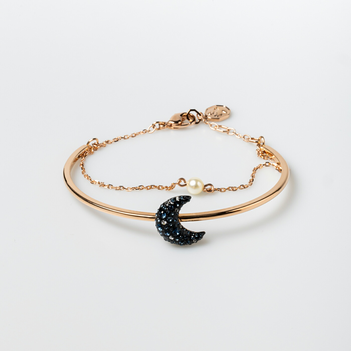 【楽天市場】【SWAROVSKI】スワロフスキー バングル ブレスレット LUNA SOFT 5671586 誕生日 記念日 ギフト：8icons