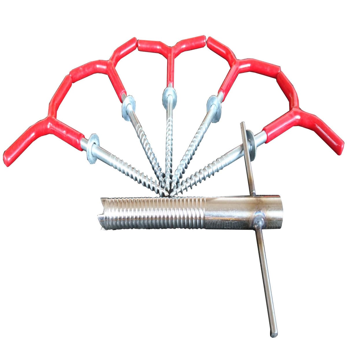 【楽天市場】UTST アイスペグ 5本セット アイスドリル 1本 付 ワカサギ 釣り 安定 テント 固定 竿置き など：Web shop 8tail