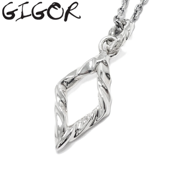 【楽天市場】【GIGOR ジゴロウ】ダイラペンダント ペンダント ネックレス シルバー925 silver925 チェーン付き ダイヤ ひし形：シルバーアクセサリー925広島