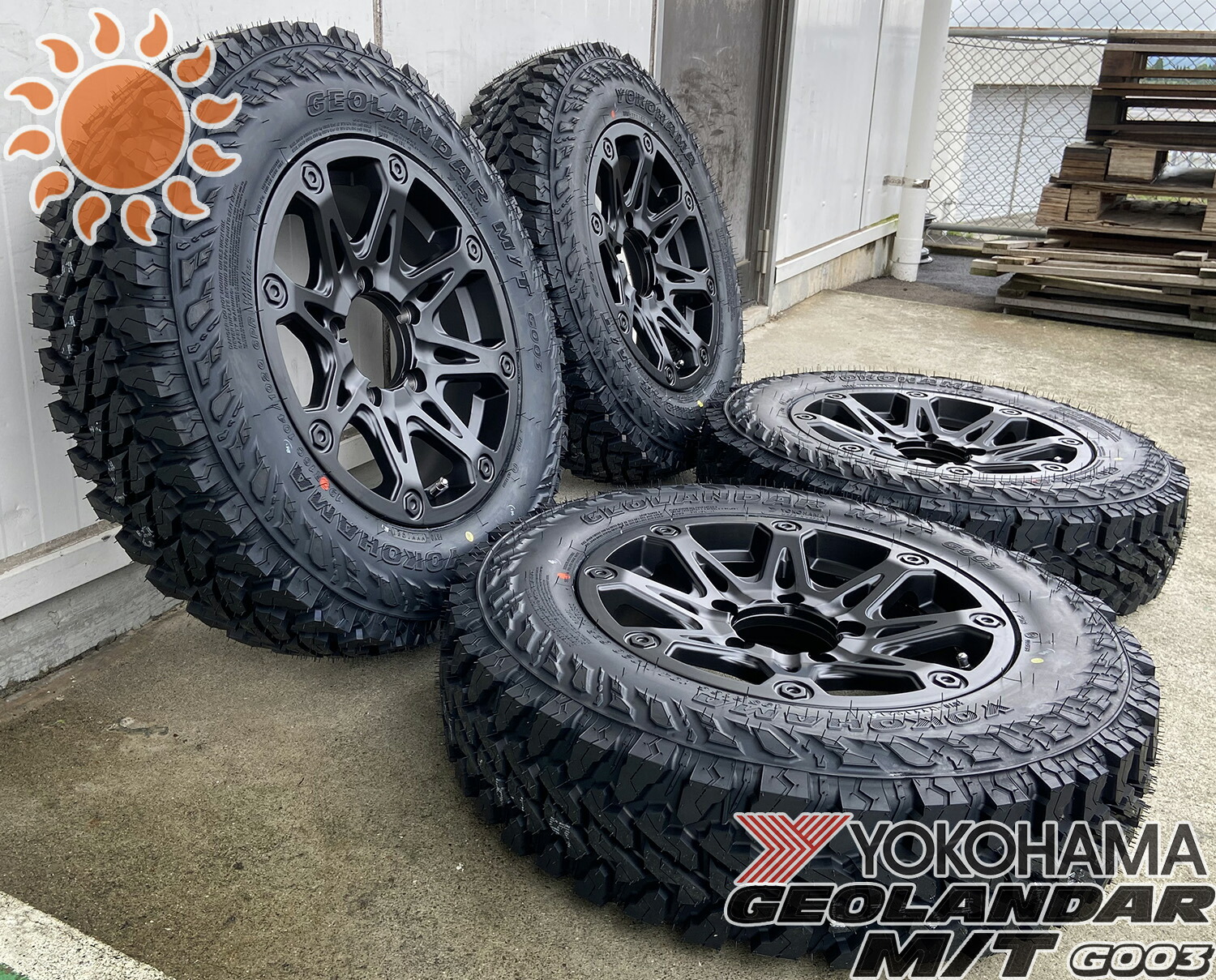 【楽天市場】夏タイヤセット JB64 JB23 JB22 JA12 JA11 ジムニー 新品タイヤホイール4本セット ヨコハマ ジオランダー ...