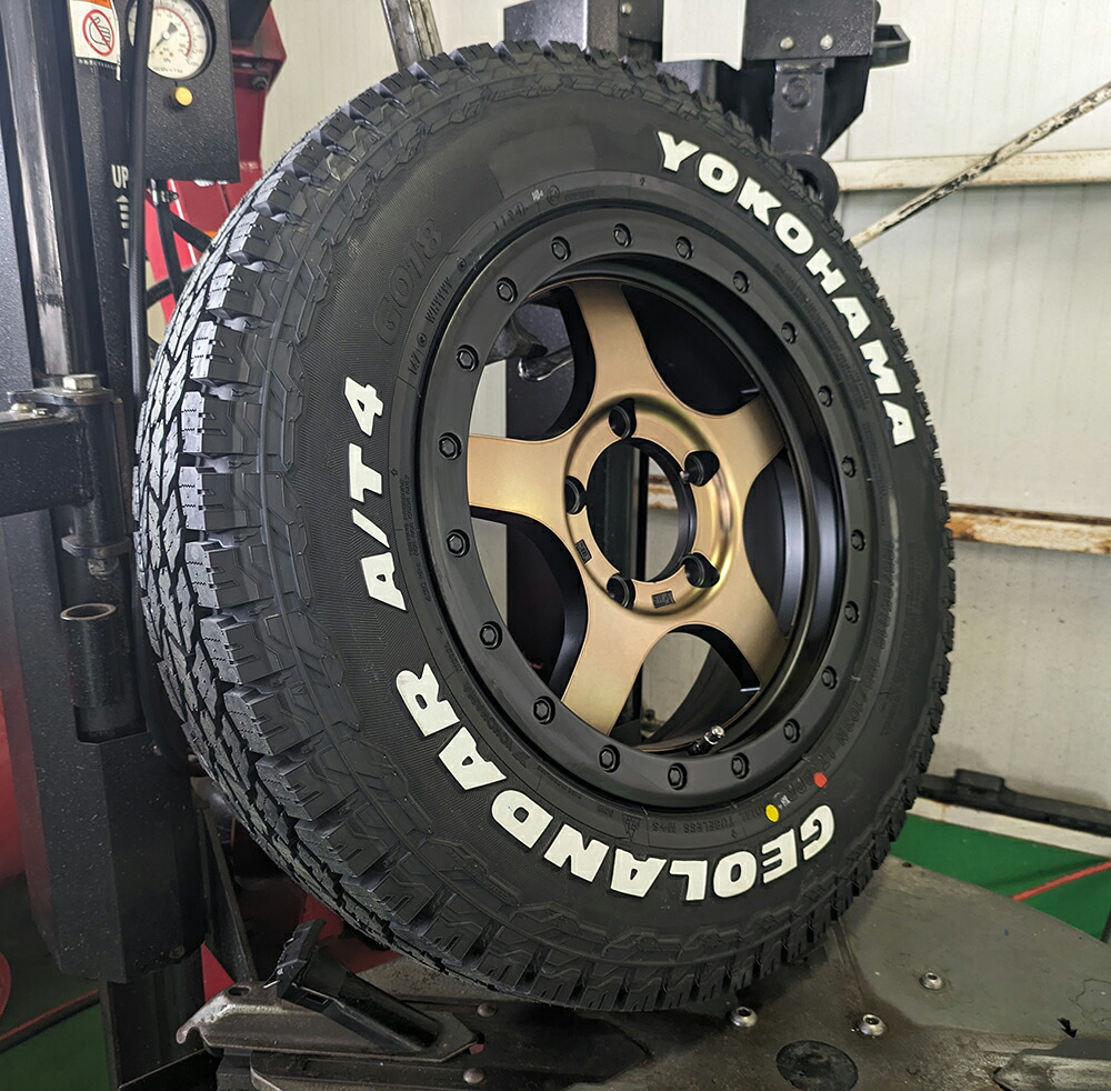 【楽天市場】ジムニー JB23 JB64 16インチ Bounty Collection BDX05 ヨコハマ ジオランダー AT4 G018 185/85R16 ホワイトレター：Auto ...