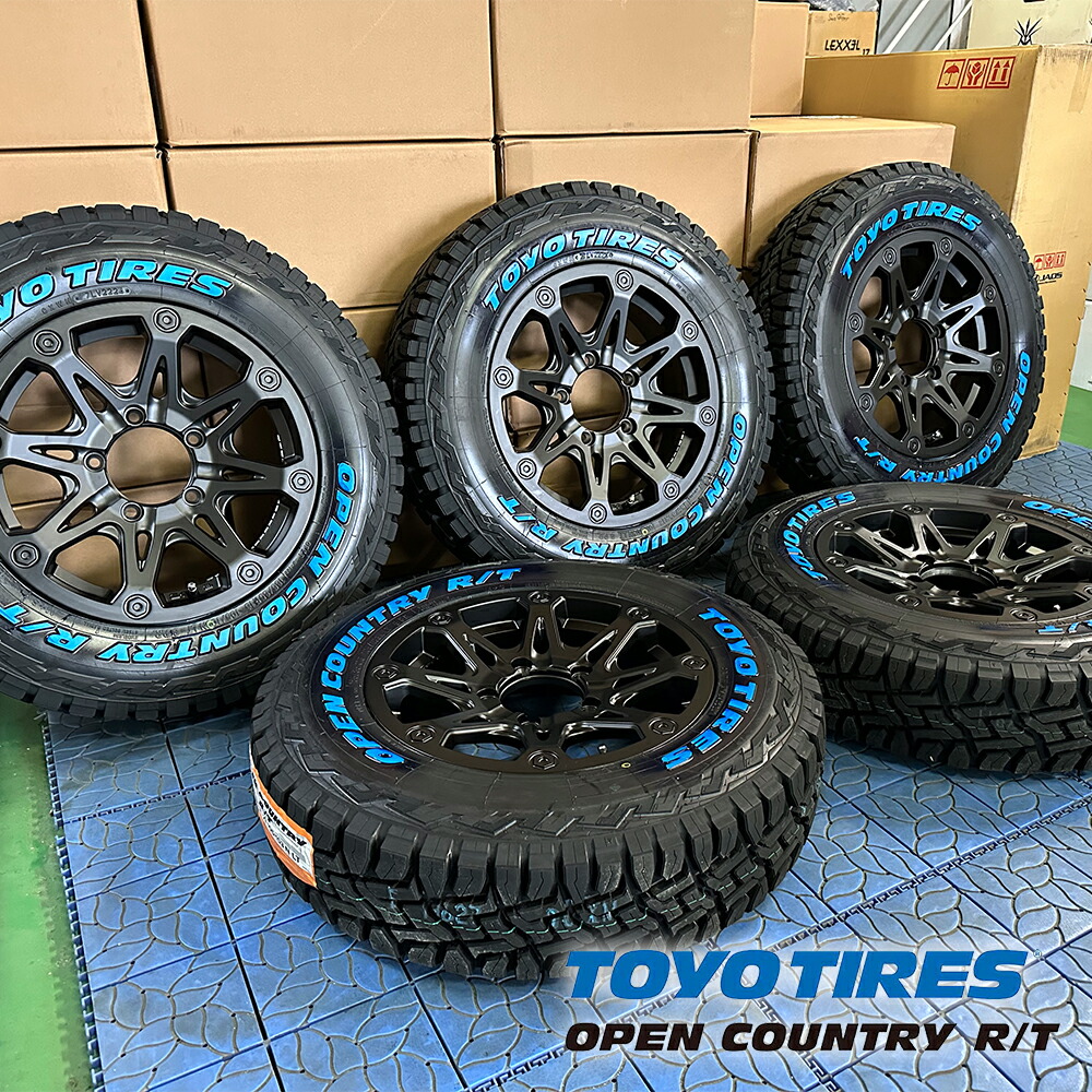 【楽天市場】5本セット【背面用付き！】ジムニー JB23 JB64 ノーマル車高対応！16インチ Bounty Collection BDX08 トーヨーオープンカントリーRT 185 ...