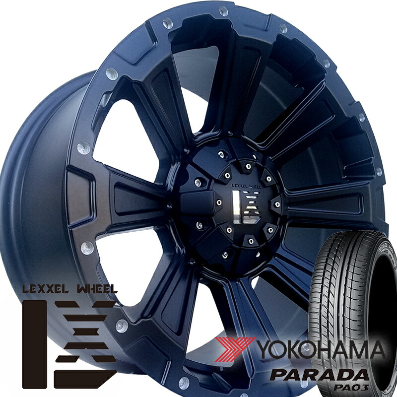 【楽天市場】200系 ハイエース レジアスエース 16インチ タイヤホイールセット LEXXEL WHEEL DeathRock ヨコハマ ...