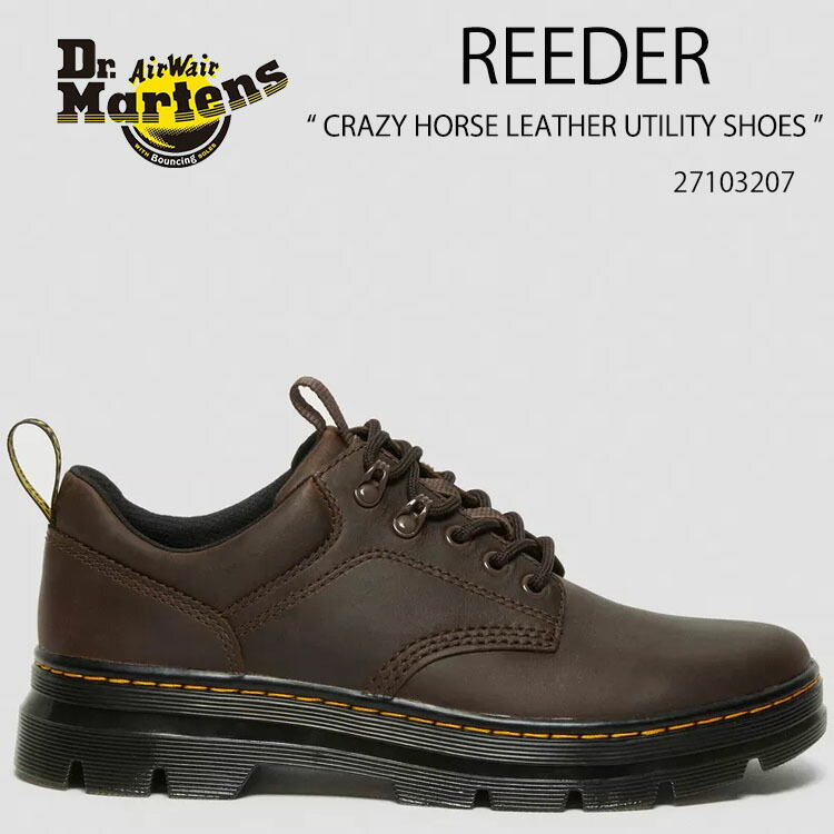 【楽天市場】Dr.Martens ドクターマーチン シューズ REEDER CRAZY HORSE LEATHER UTILITY SHOES ...