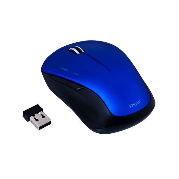 【楽天市場】Digio デジオ 無線5ボタンBlueLEDマウス ブルー MUS-RKF118BLパソコン マウス マウスパッド：開店20周年 ...