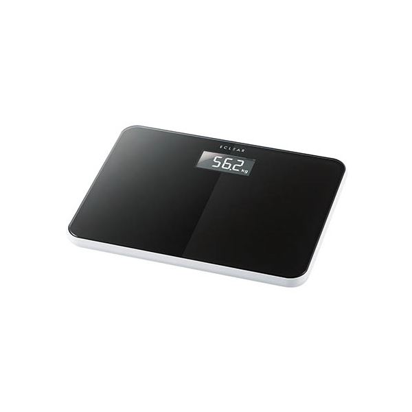 【楽天市場】ELECOM エレコム PC機器 エクリア 体重計 / ブラック HCS-S01BK 毎日の使いやすさにこだわったデザイン。 見やすい液晶画面で、場所をとらないスリム＆コンパクト ...