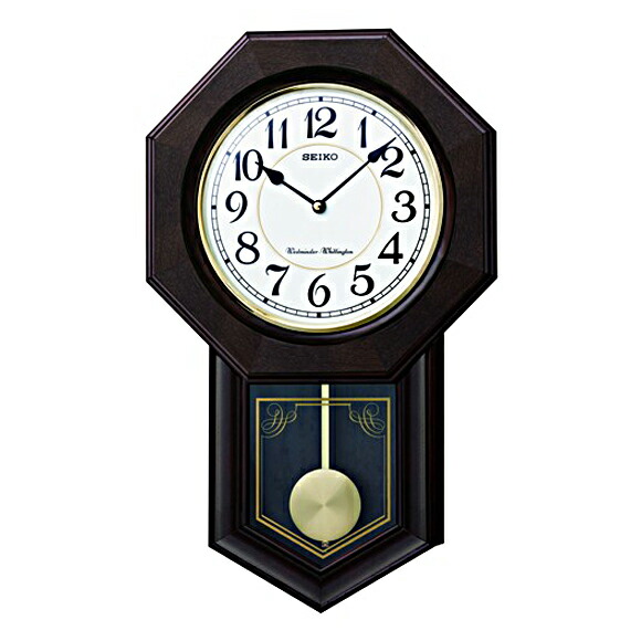 【楽天市場】SEIKO(セイコー) 掛け時計 毎正時 数打ち RQ325B：インテリア雑貨a-mon（エエモン）