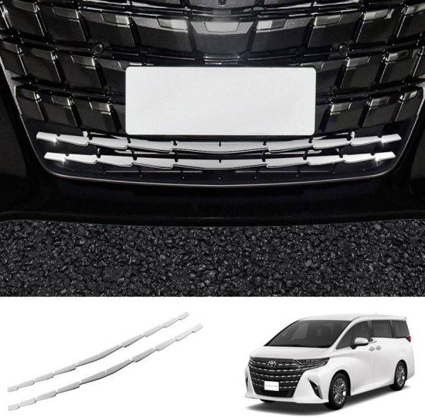 【楽天市場】新品 トヨタ アルファード40系 フロントグリルカバー トリム 2p：A.s.a.p