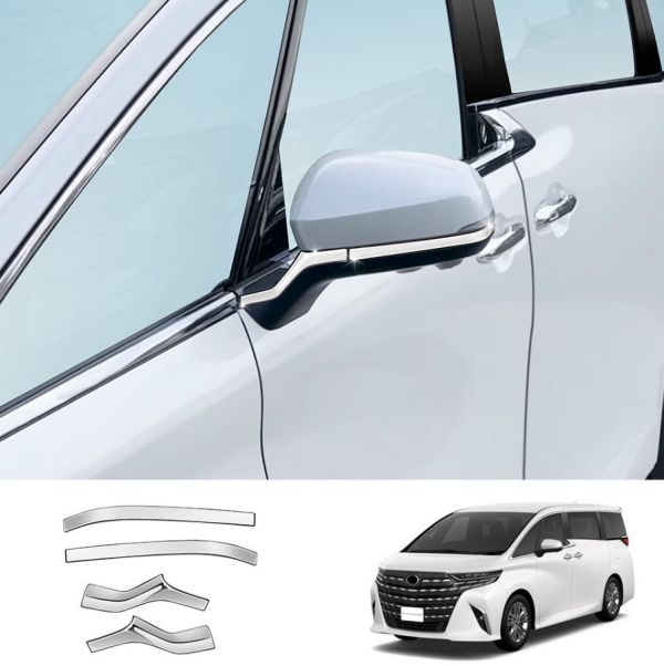 【楽天市場】トヨタ アルファード/ヴェルファイア40系 2023- ドアミラーガーニッシュ 4P3色選択：A.s.a.p