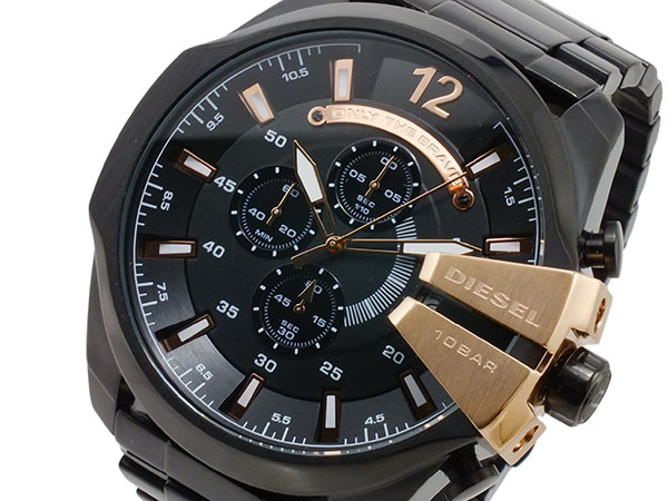 【楽天市場】ディーゼル DIESEL クロノグラフ メタルベルト 腕時計 メンズ DZ4309 ブラック：AAA net Shop