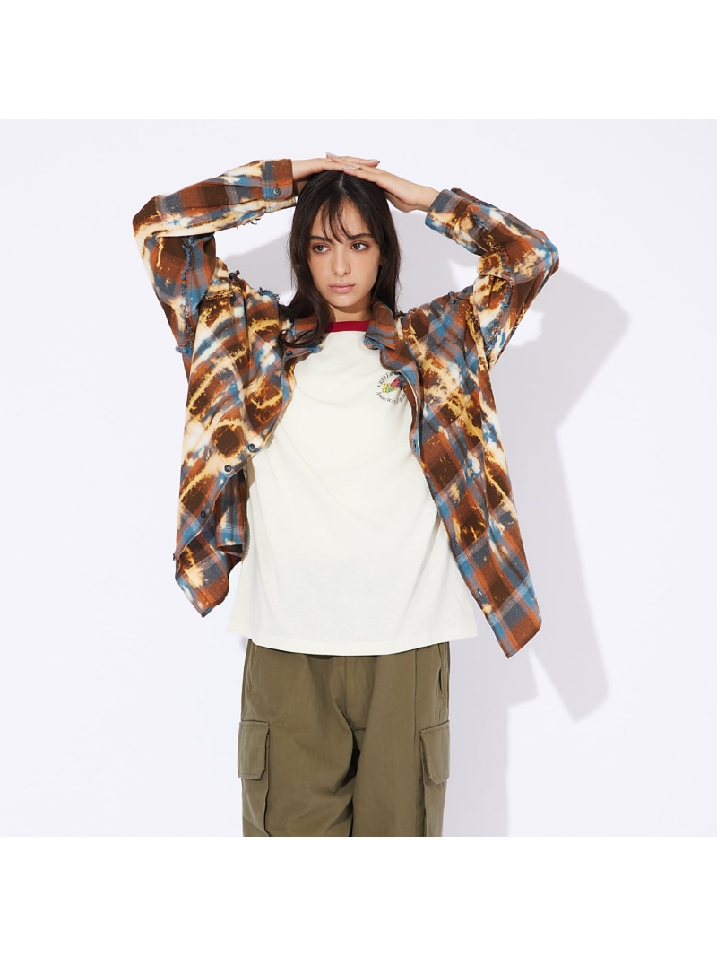 【楽天市場】【Revo.】チェック/フリンジ/ブリーチシャツ ABAHOUSE LASTWORD アバハウス トップス シャツ・ブラウス ...