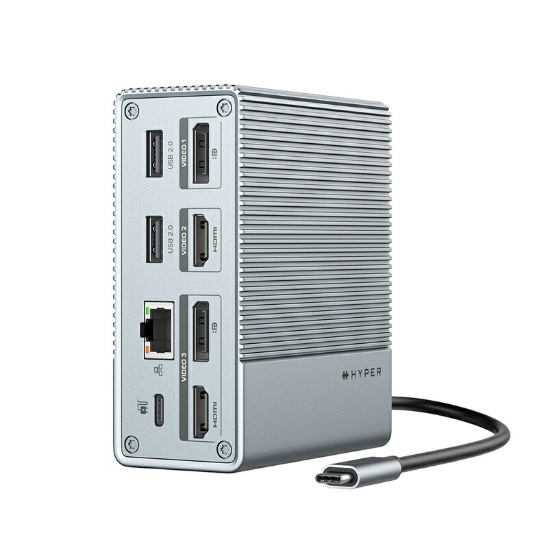 【楽天市場】【正規品】 HyperDrive GEN2 12-in-1 USB-C ドッキングステーション HYPER++ | 最大3画面 ...