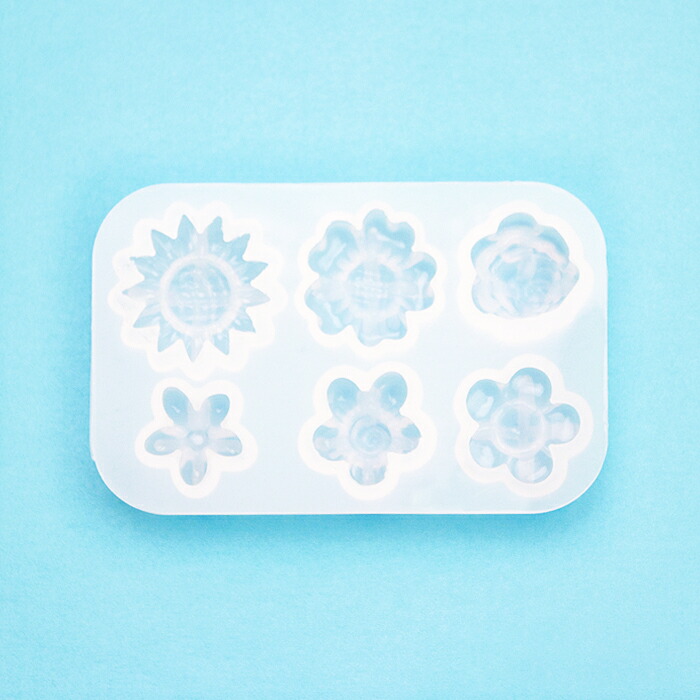 【楽天市場】レジンクラフト シリコンモールド 花B メール便/宅配便可 rssc-213：手芸用品のABCクラフト