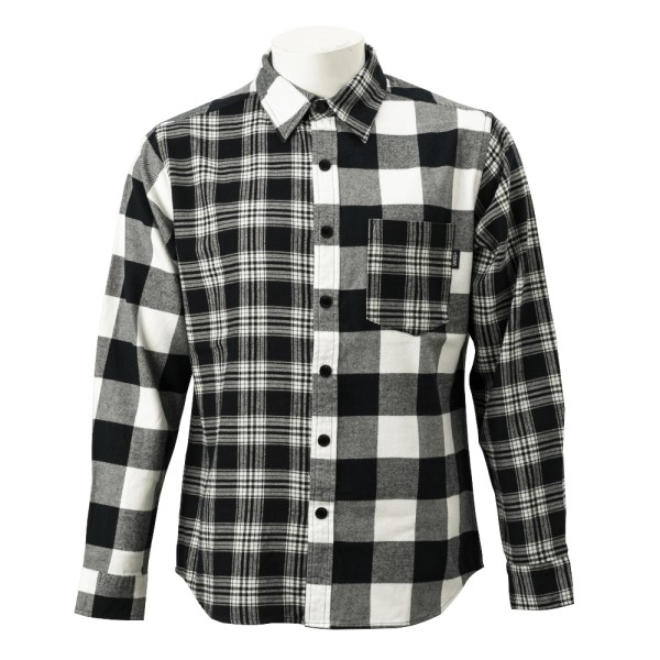 【楽天市場】【VANSウェア】VANS CRAZY CHECK SHIRT ヴァンズ シャツ CD19FW-MS01 WHT/BLK：ABC ...