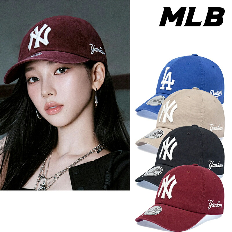 【楽天市場】★配送無料★ MLB 3ACPB245N Signature Unstructured Ball Cap WITH KARINA ...