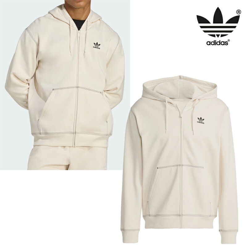 【楽天市場】★配送無料★ [ADIDAS] JW0968 Essentials Trefoil Full-Zip Hoodie フルジップ ...