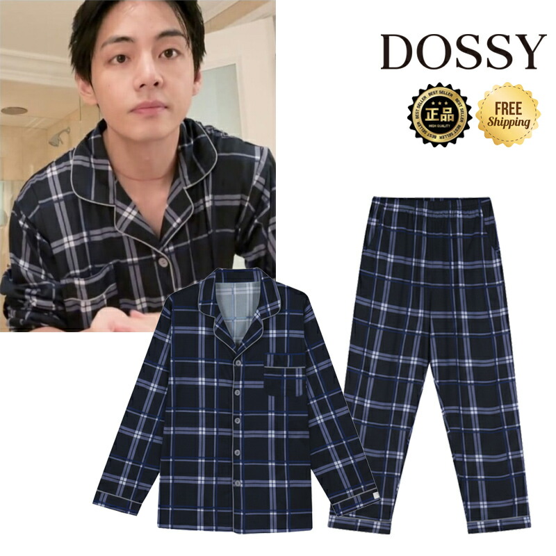 【楽天市場】★配送無料★ [DOSSY] Softkin Midnight L/S Couple Pajamas Set 26FW 新作 ...