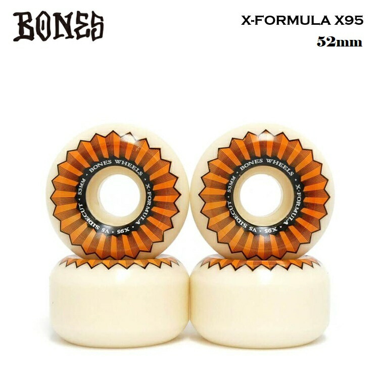 【楽天市場】BONES WHEEL ボーンズウィール X-FORMULA X95 V5（SIDECUT） 【 52mm 95A ...