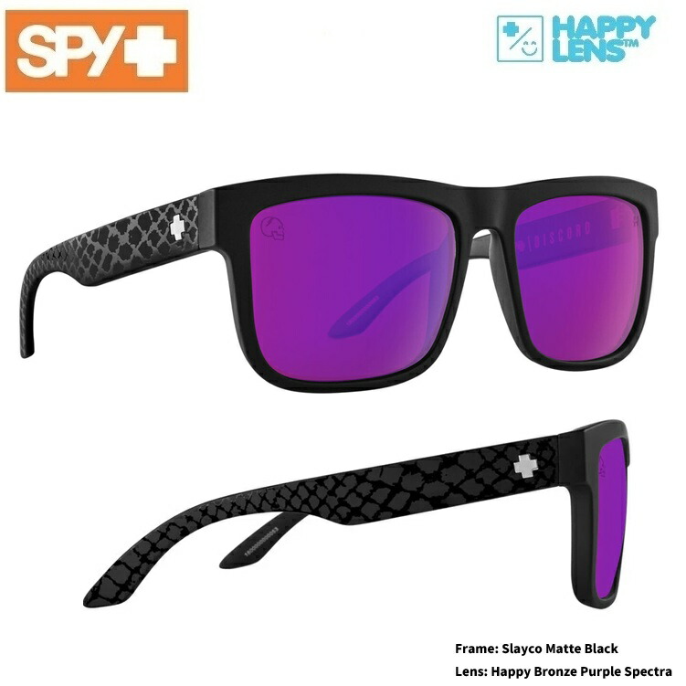 【楽天市場】SPY OPTIC スパイ 【 DISCORD ディスコード 】 【 Slayco Matte Black - Happy ...