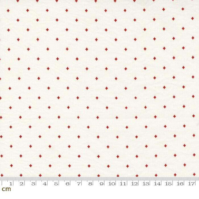 【楽天市場】【Moda モダ】Red And White Gatherings-49198-11(2E-09) レッド ホワイト ドット柄 ...