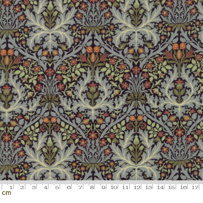 【楽天市場】【Moda モダ】Morris Garden-7334-12(3A-03) ブラック 花柄 植物柄 オータムフラワー ウィリアム ...