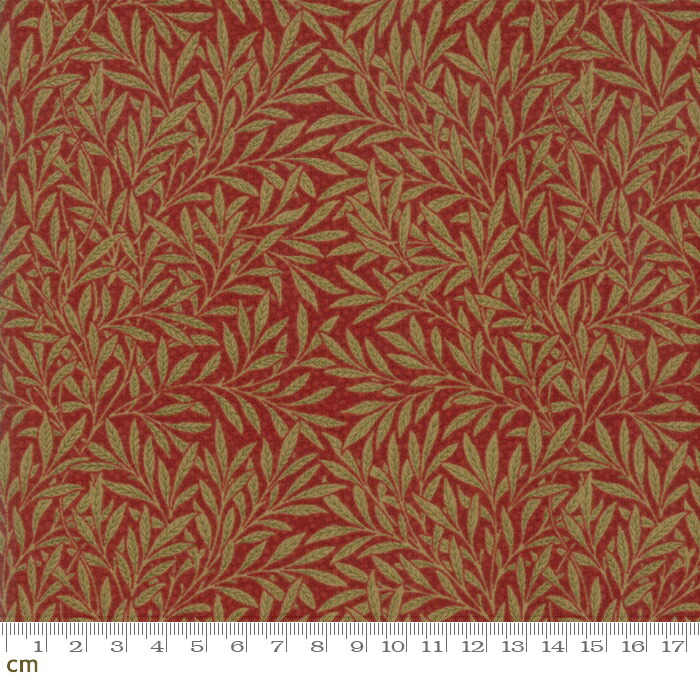 【楽天市場】【Moda モダ】Morris Garden-7336-16(2E-05) レッド 植物柄 ウィロー ウィリアムモリス クラシック ...