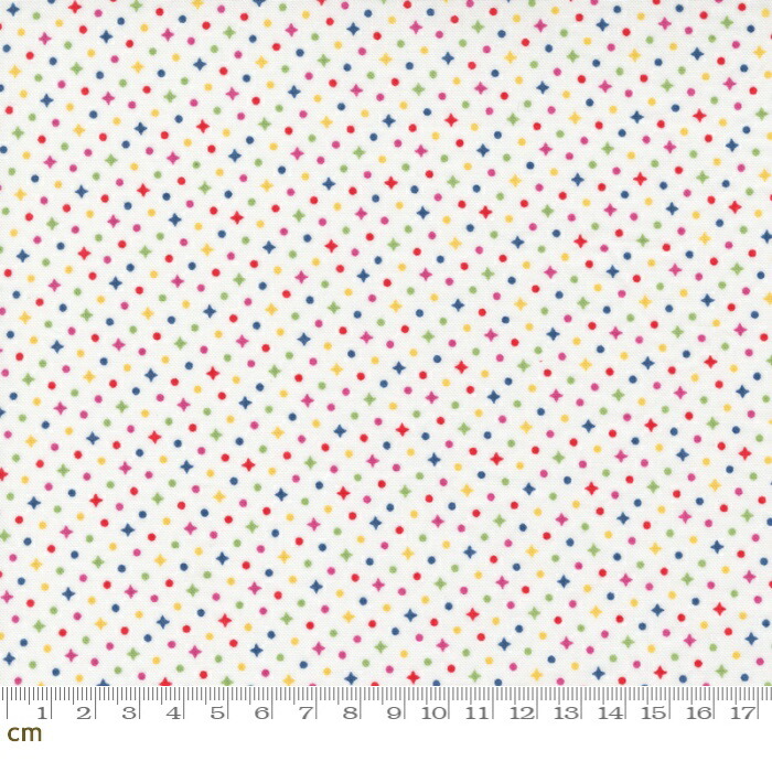 【楽天市場】【Moda モダ】Zinnia-24136-28(2E-09) ドット柄 ダイヤ柄 ホワイト レッド ブルー グリーン イエロー ...