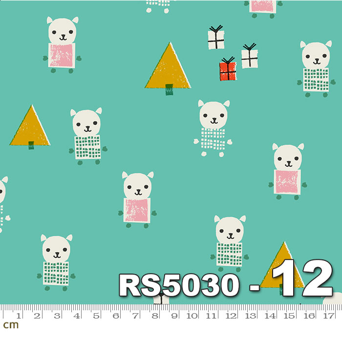【楽天市場】【Moda モダ】Flurry-RS5030-12(2E-03) グリーン系 ブルー系 アクアマリン 動物柄 アイテム柄 ...