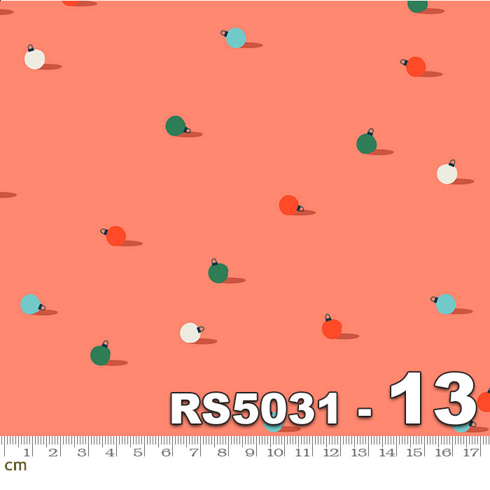【楽天市場】【Moda モダ】Flurry-RS5031-13(2E-03) オレンジ系 タンジェリン アイテム柄 オーナメントボール ...