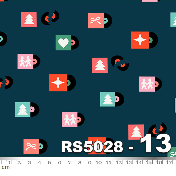 【楽天市場】【Moda モダ】Flurry-RS5029-13(2E-03)ブルー系 ネイビー 濃紺 アイテム柄 レコード クリスマス 冬 ...