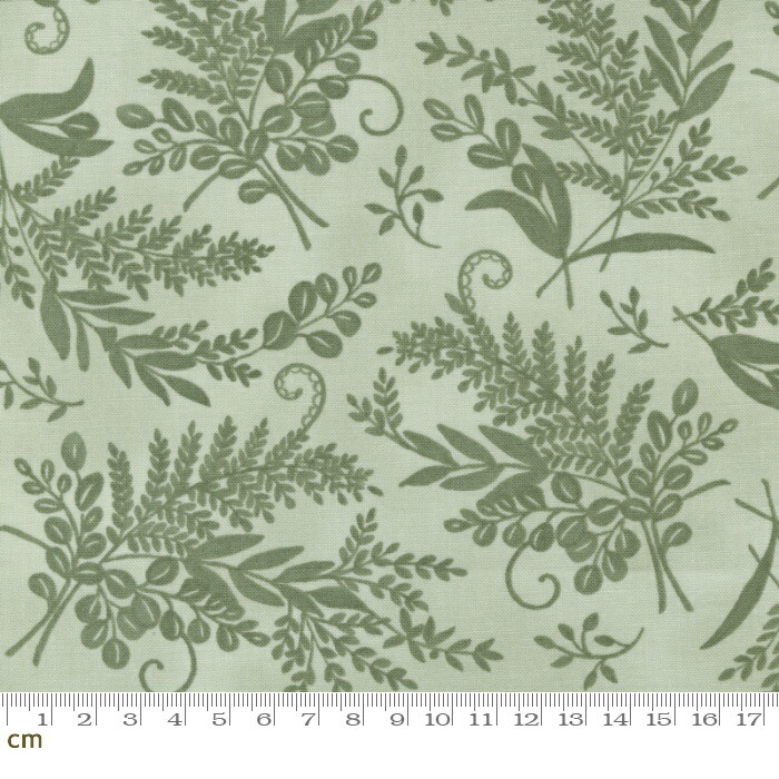 【楽天市場】【Moda モダ】Happiness Blooms-56054-17(2B-02) グリーン系 植物柄 葉っぱ リーフ ナチュラル ...