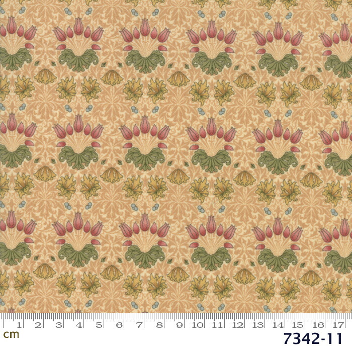 【楽天市場】【Moda モダ】May Morris Studio-7342-11(2D-01)(2C-06) William Morris ...