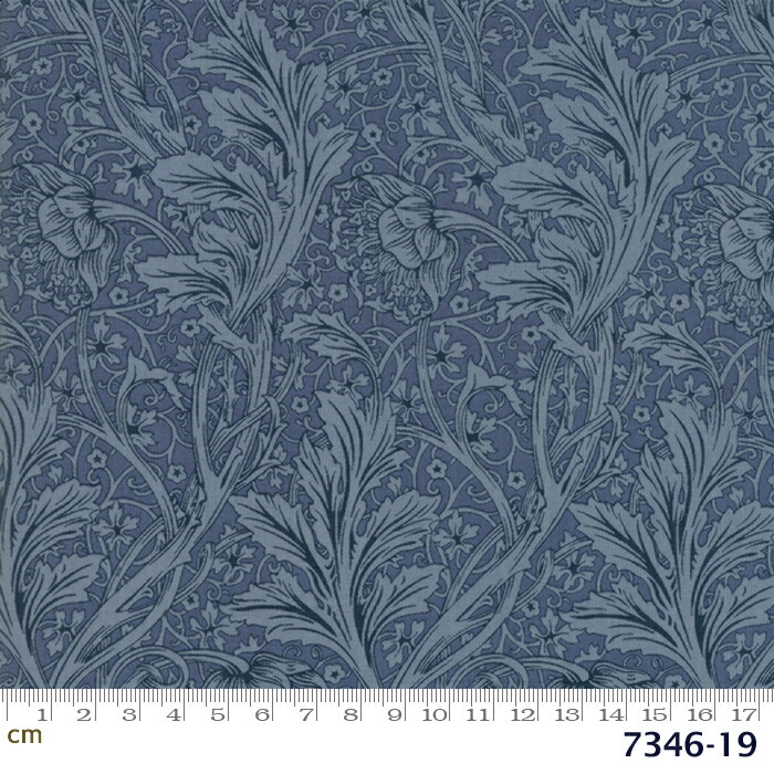 【楽天市場】【Moda モダ】May Morris Studio-7346-19(2D-01) William Morris ウィリアムモリス ...
