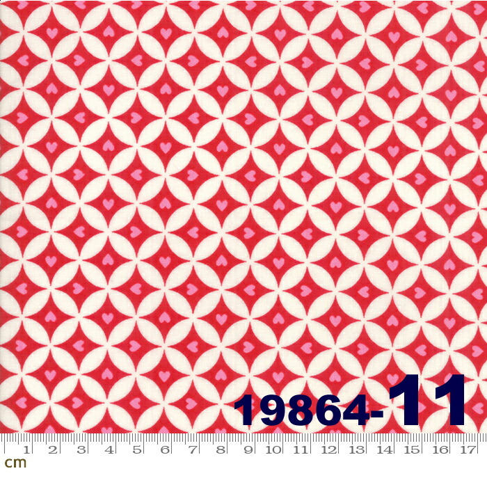 【楽天市場】【Moda モダ】Love Grows-19864-11(2C-03) ホワイト系 レッド系 ピンク系 ハート柄 バレンタイン ...
