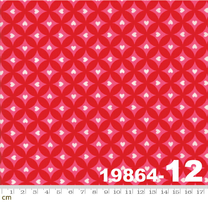 【楽天市場】【Moda モダ】Love Grows-19864-12(2C-03) レッド ハート柄 バレンタイン かわいい コットン100 ...