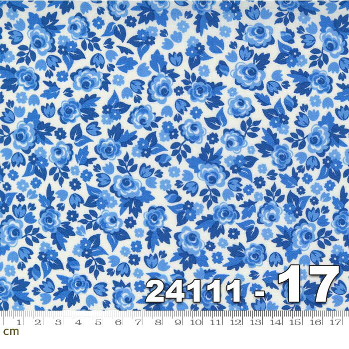 【楽天市場】【Moda モダ】Love Lily-24111-17(2B-01) ブルー系 ホワイト系 花柄 小花柄 バレンタイン かわいい ...