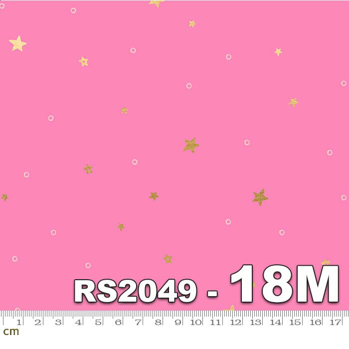 【楽天市場】【Moda モダ】Birthday-RS2049-18M(メタリック加工)(2A-02) ピンク系 ホワイト系 青色 ゴールド ...