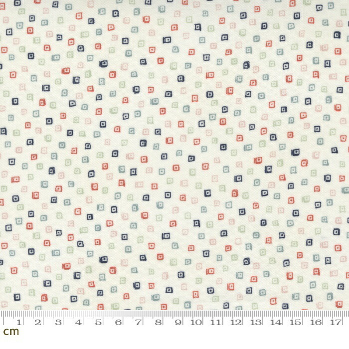 【楽天市場】【Moda モダ】Bon Voyage-16946-17(2E-07) ブルー系 レッド系 ホワイト系 幾何学柄 ドット柄 ...
