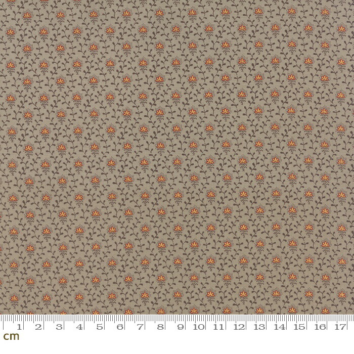 【楽天市場】【Moda モダ】Ville Fleurie-13767-13(3B-06) シーチング 110cm幅 グレージュ 花柄 リーフ柄 ...