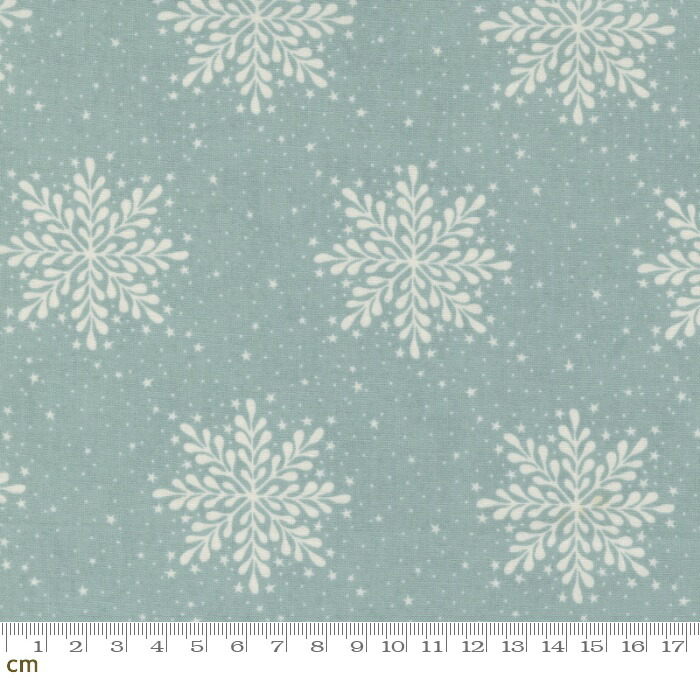 【楽天市場】【Moda モダ】Jolly Good-30722-17(2B-01) ブルー系 水色 花柄 雪 結晶 クリスマス コットン100 ...