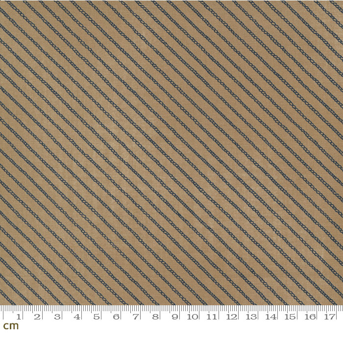 【楽天市場】【クーポン最大500円OFF！】To The Sea-16934-23(2C-02) ブラウン系 ブルー系 ストライプ柄 コットン ...