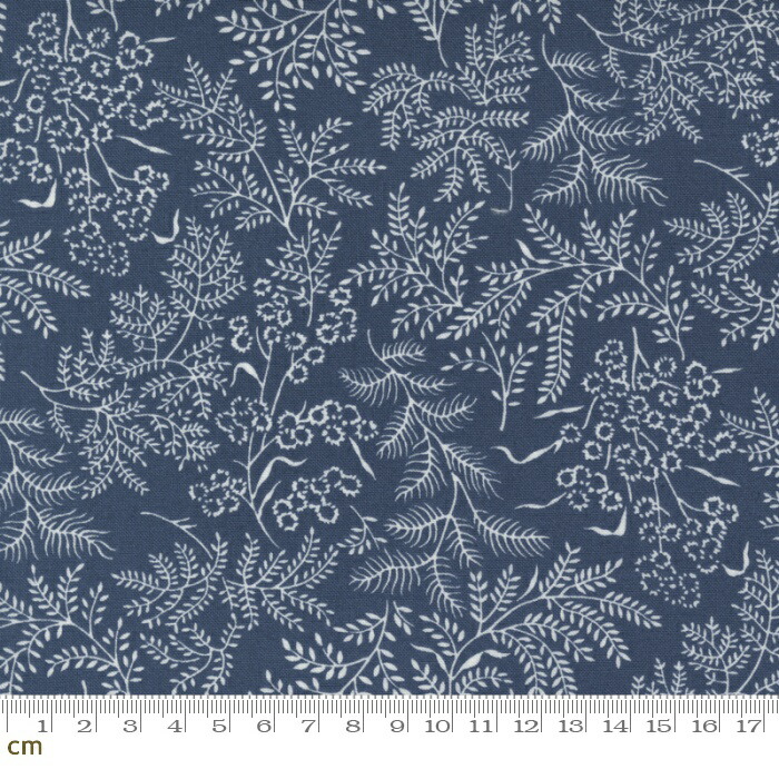 【楽天市場】【Moda-k モダ】Nantucket Summer-55261-23(3A-04) ホワイト系 ネイビー系 植物柄 花柄 ...