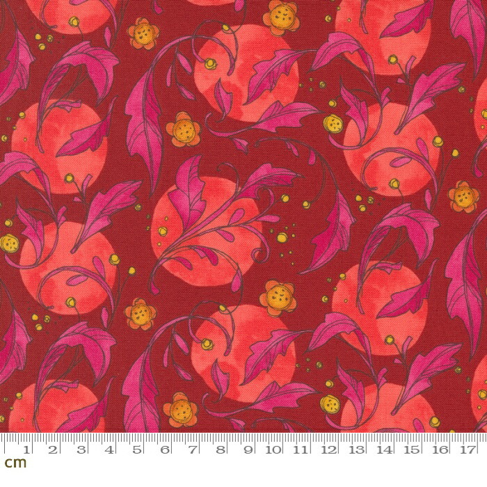 【楽天市場】【Moda モダ】Forest Frolic-48741-17(2B-03) ワインレッド 植物柄 ノスタルジック コットン100 ...