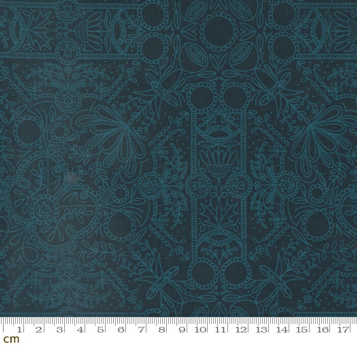 【楽天市場】【Moda モダ】Quaint Cottage-48373-17(2B-04) ブルー系 ネイビー系 幾何学柄 コットン100 ...